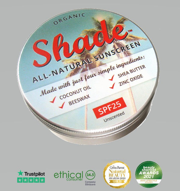 Sunscreen by Shade All-Natural Sunscreen SPF25 100ml – Pheelgood Limited